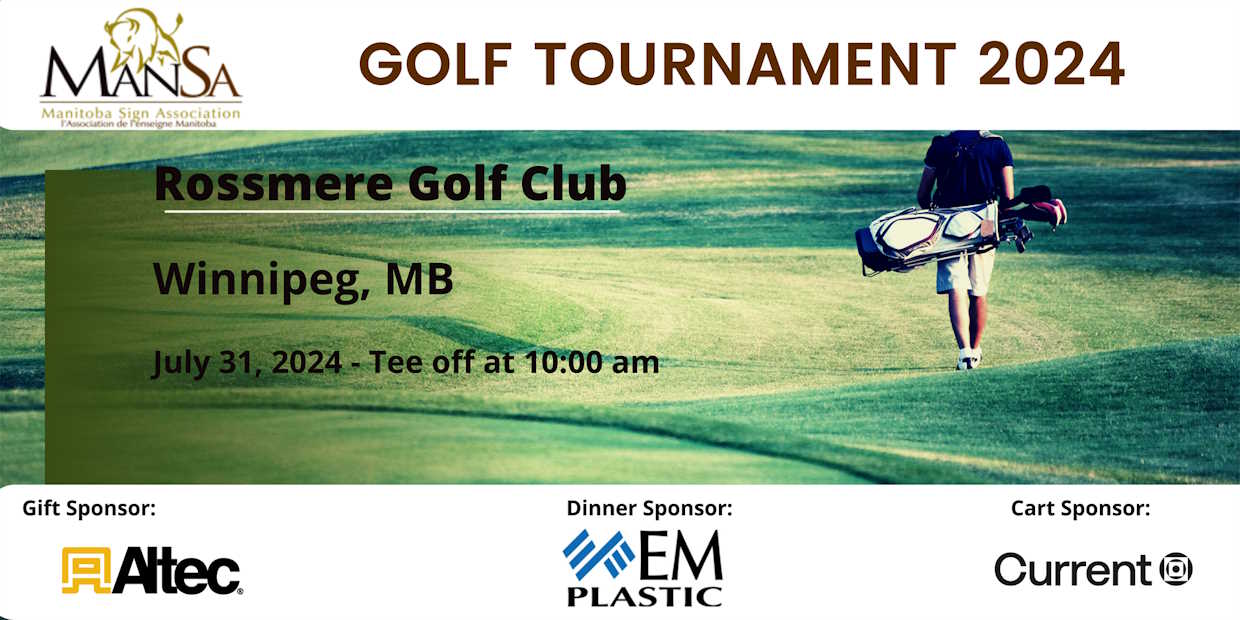 2024 MANSA Golf Tournament, July 31 - Sign Association of Canada